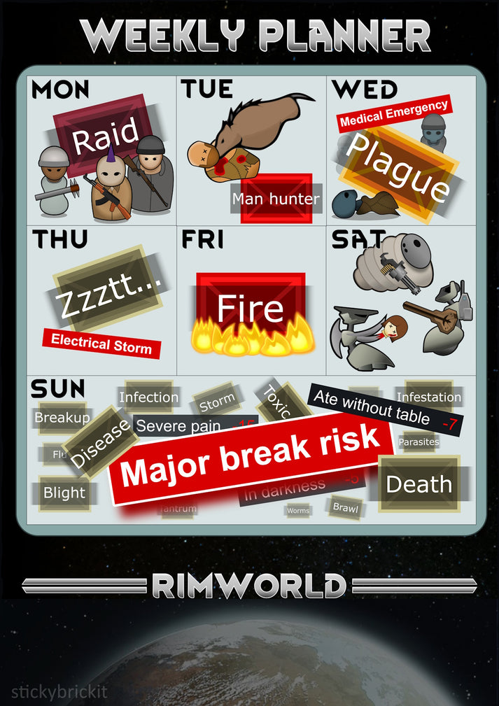 FREE Poster: Weekly Planner – StickyBrickit